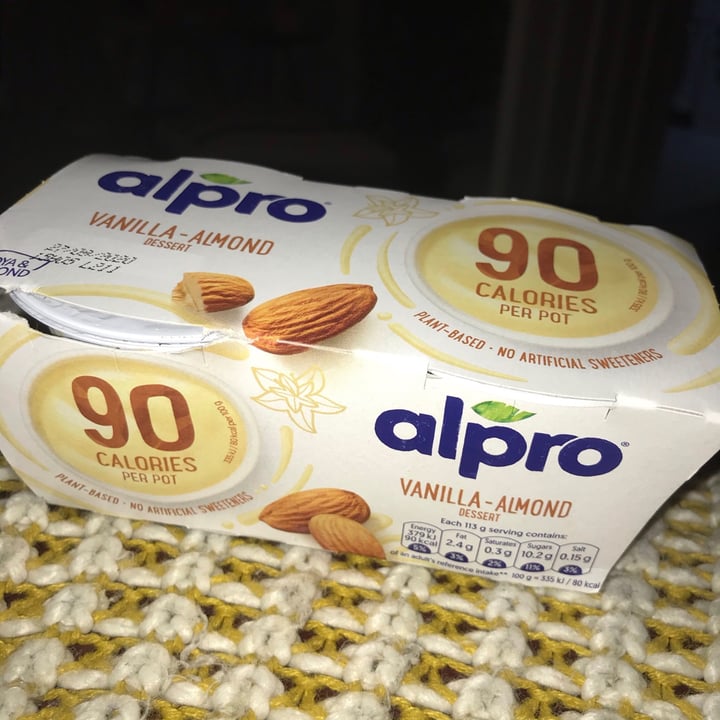 Alpro Vanilla Almond Dessert Review | abillion