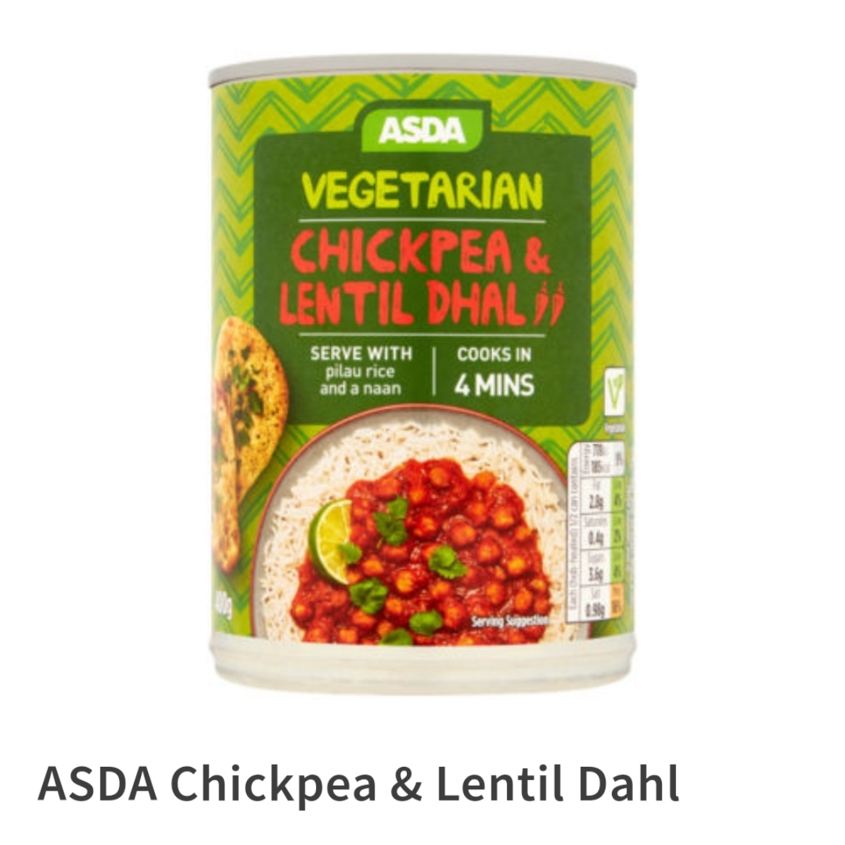 Chickpea Lentil Dhal from ASDA - Vegan Product Reviews & Ratings | abillion