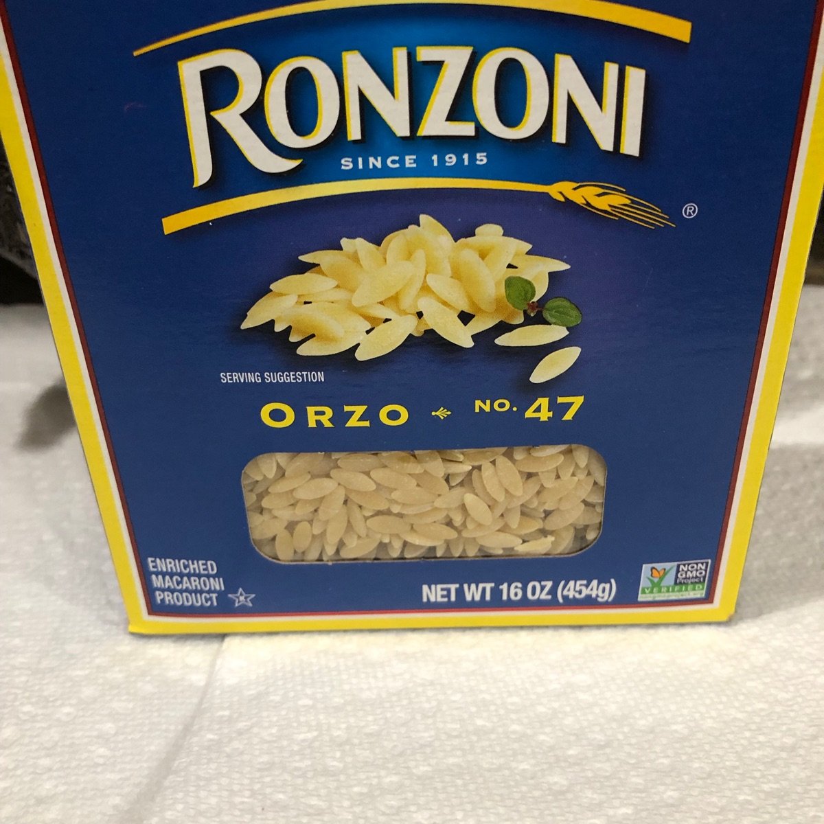 Orzo from Ronzoni - Vegan Product Reviews & Ratings | abillion