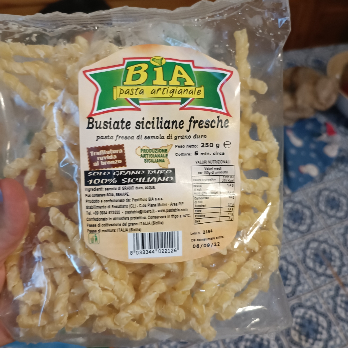 busiate siciliane fresche from bia pasta artigianale - Vegan Product ...