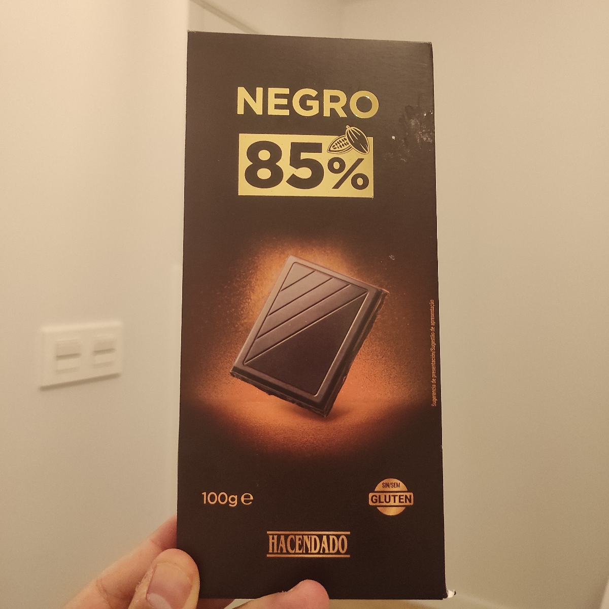 Chocolate 85% cacao 0% azúcares añadidos from Hacendado - Vegan Product ...