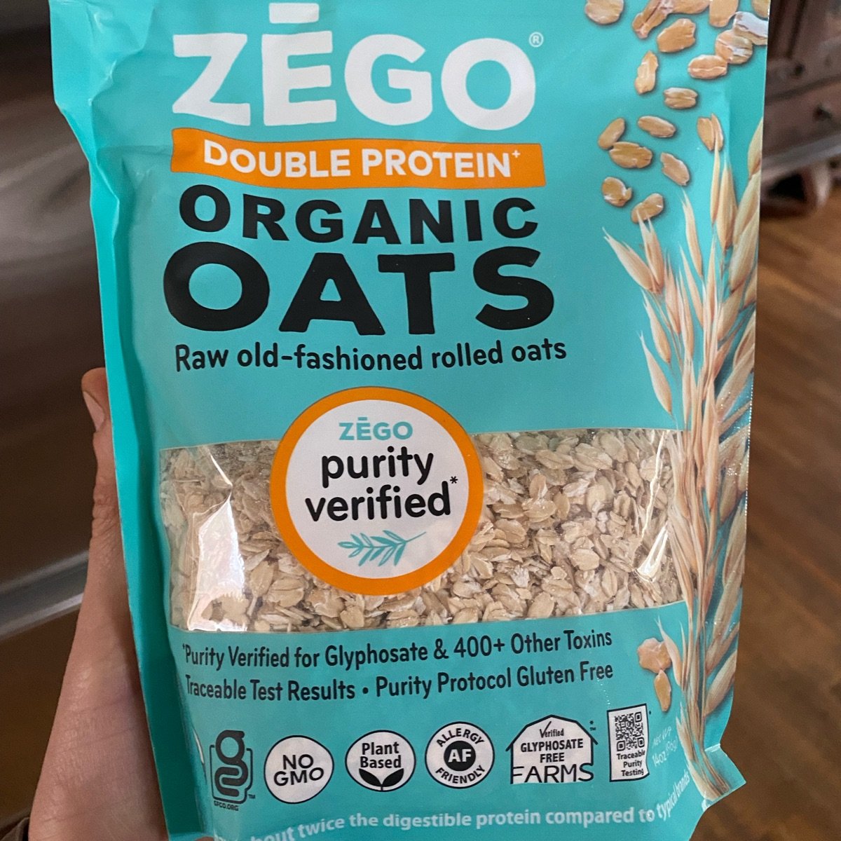 double protein organic oats from Zēgo - Vegan Product Reviews & Ratings ...