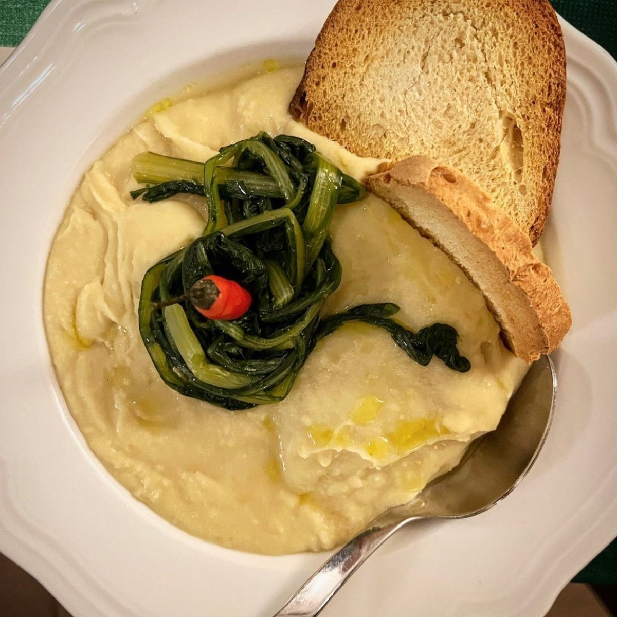 Purea Di Fave Con Cicoria at Trattoria Sapere E Sapori - Review by ...