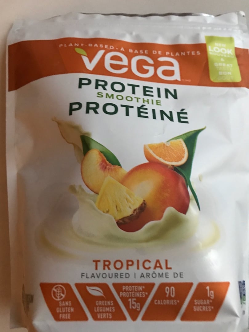 Tropical Protein Smoothie Powder from Plant-Based Vega - Vegan Product ...