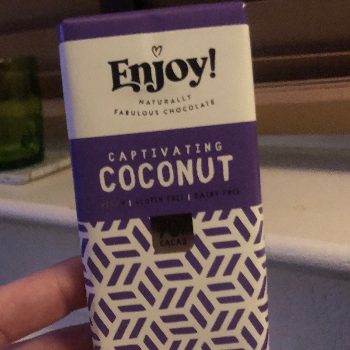 Coconut Dark Chocolate Bar from Enjoy! - Vegan Product Reviews ...