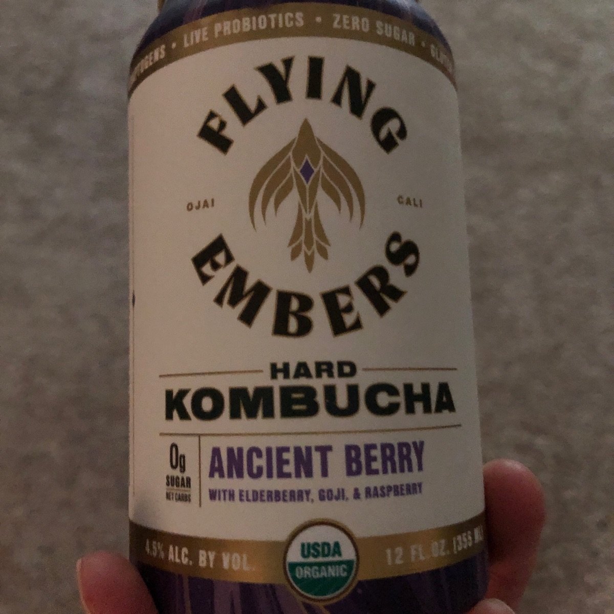 Flying embers - Hard kombucha ancient berry Review | abillion