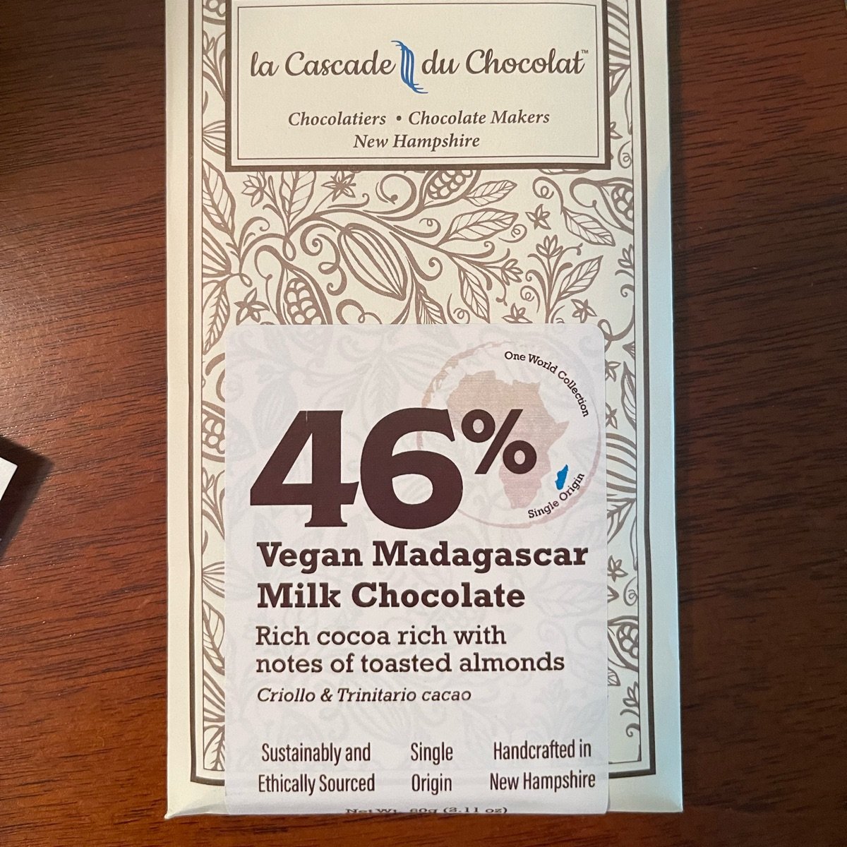vegan madagascar milk chocolate from la cascade du chocolat - Vegan ...