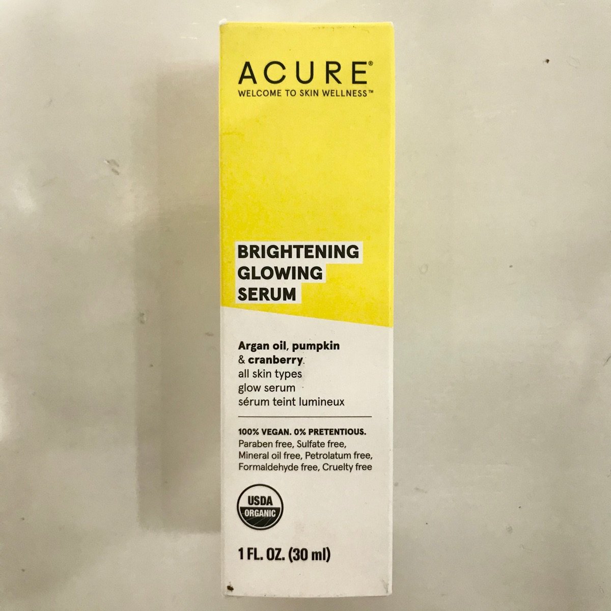 Brightening Glowing Serum from Acure - Vegan Product Reviews & Ratings ...