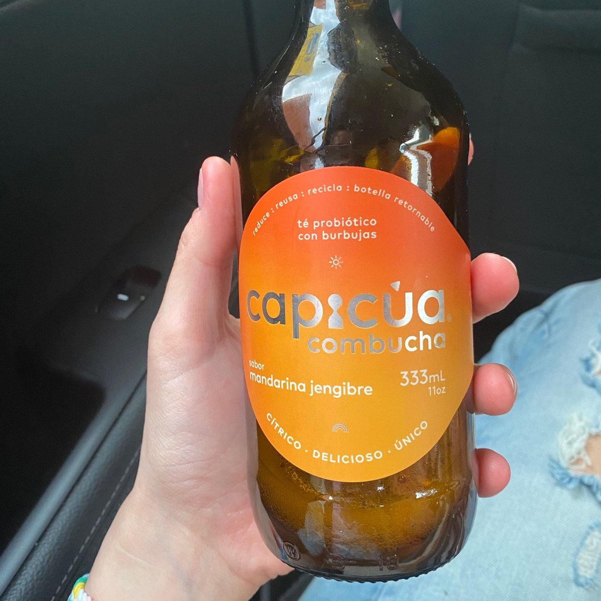 Combucha Sabor Mandarina Jengibre from Capicúa - Vegan Product Reviews ...