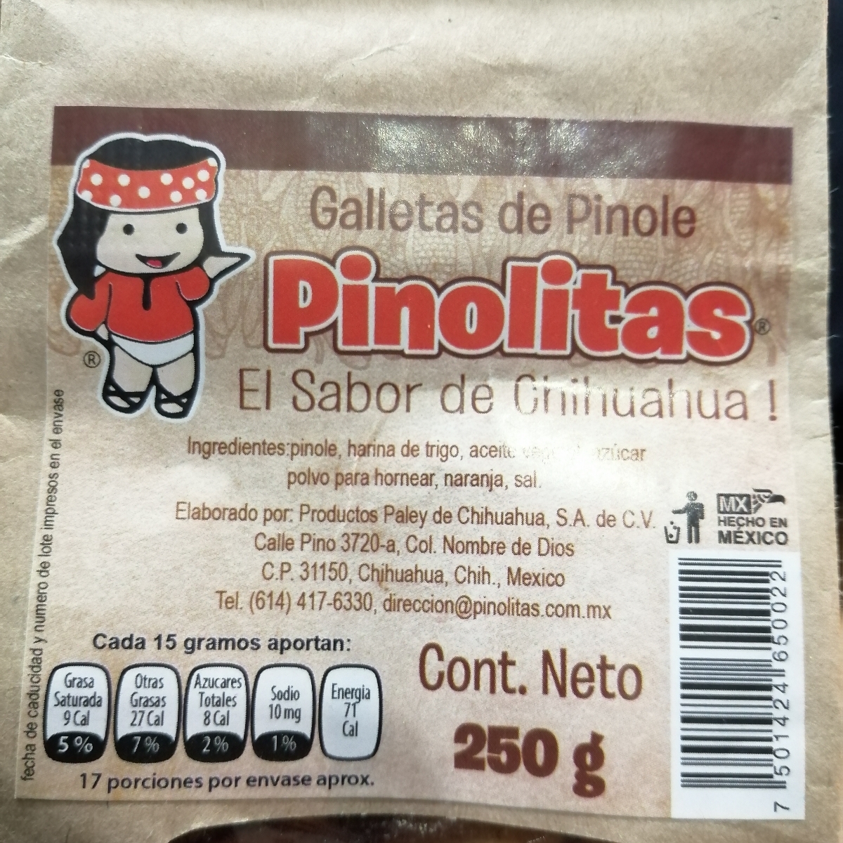 Pinolitas from Productos paley de Chihuahua - Vegan Product Reviews ...