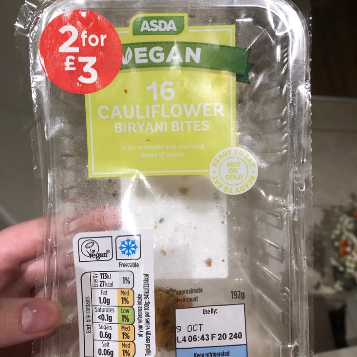 ASDA Cauliflower biriyani bites Review | abillion