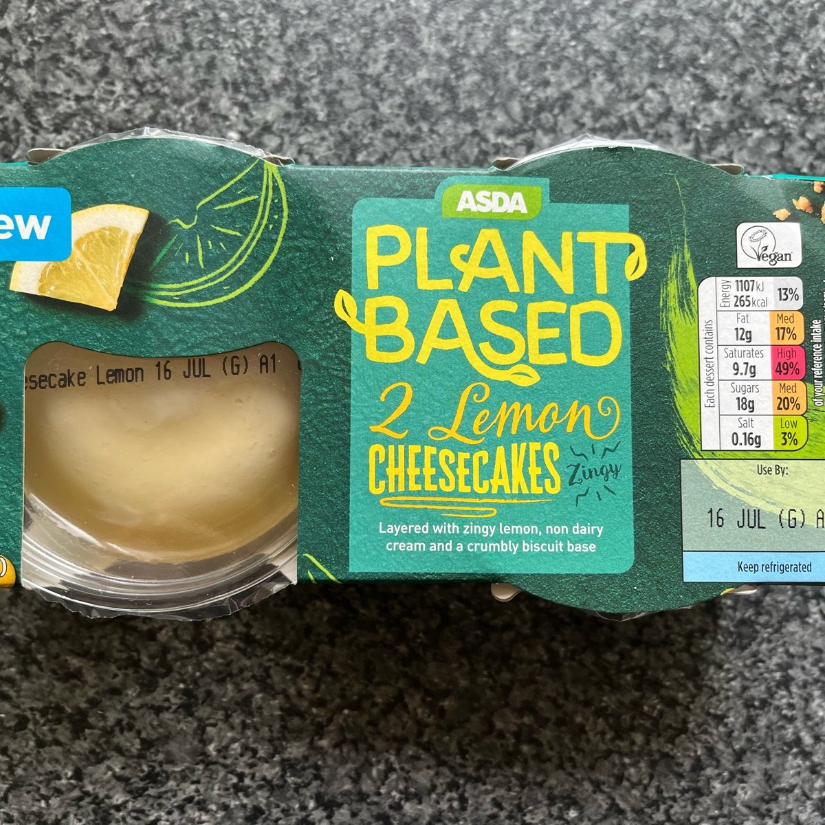 2 Lemon Cheesecakes from Asda Plant Based - Vegan Product Reviews ...