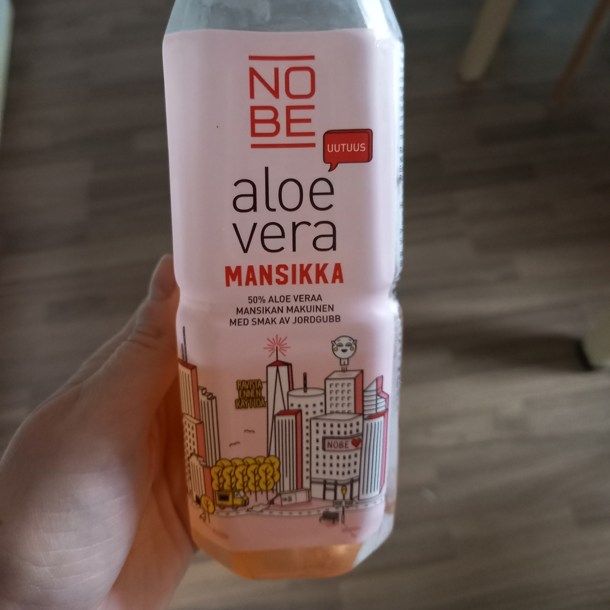 Aloe Vera (50%) Strawberry -drink from NOBE - Vegan Product Reviews ...