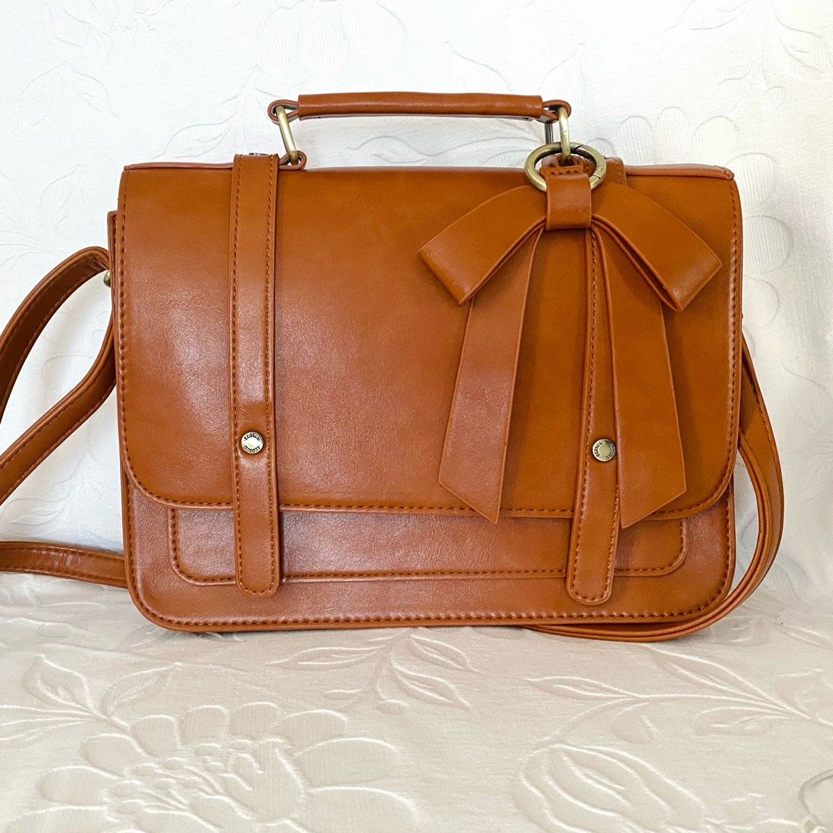 Summer Garden Romance- Bow Small Briefcase from Ecosusi - Vegan Product ...