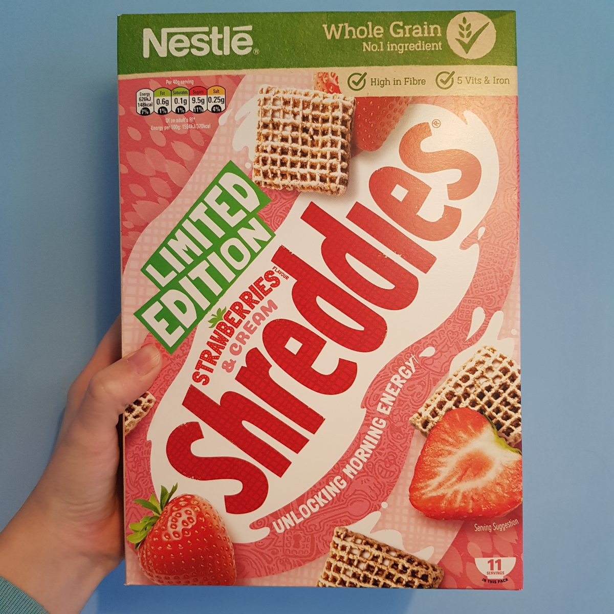 Strawberries & Cream Shreddies from Nestlé - Vegan Product Reviews ...