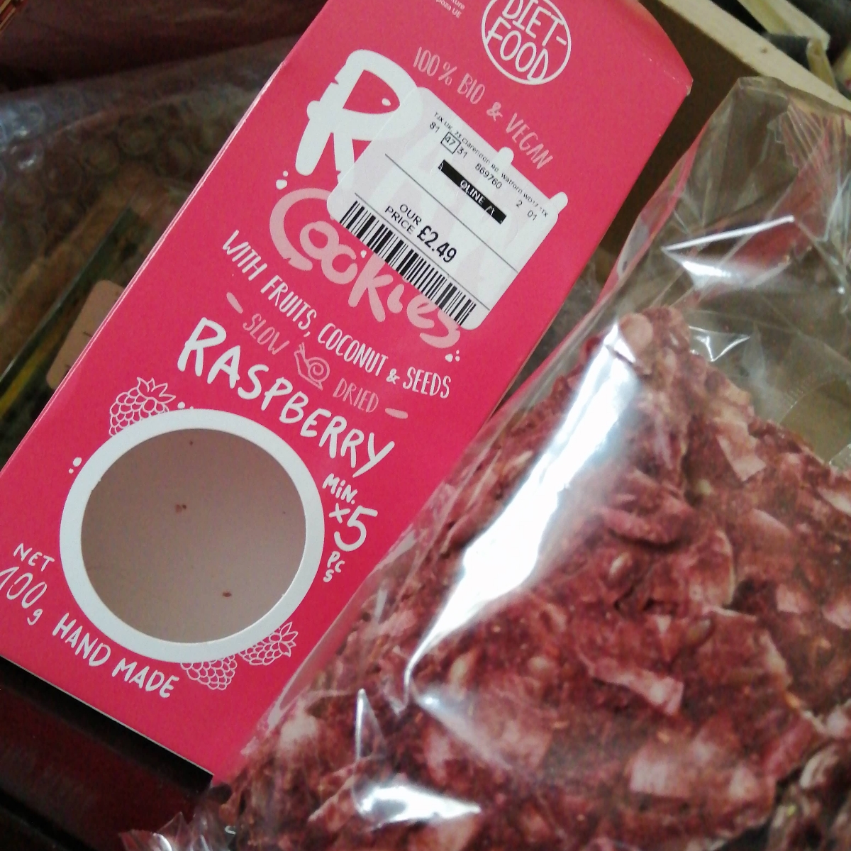Raw cookies raspberry from diet-food - Vegan Product Reviews & Ratings ...