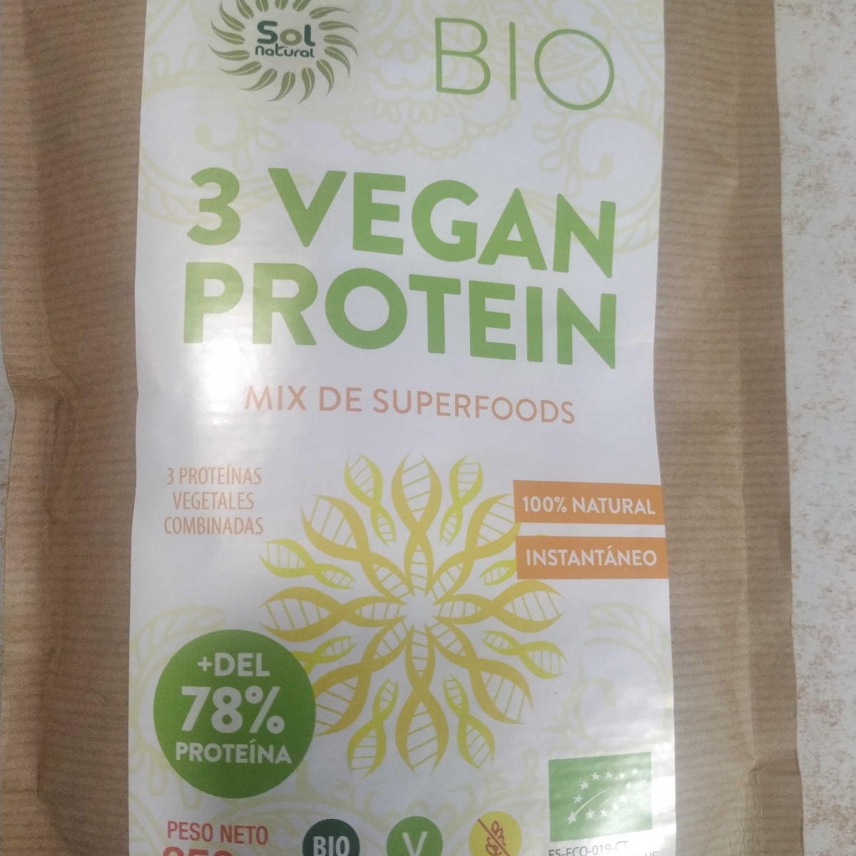3 Vegan Protein from Sol Natural - Vegan Product Reviews & Ratings ...