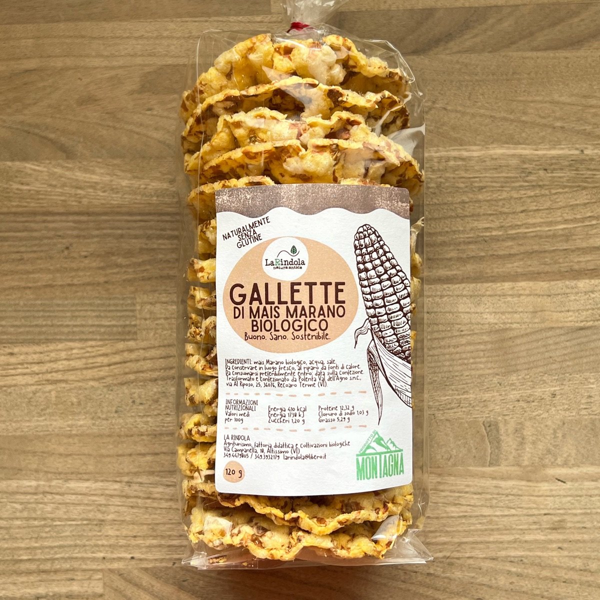 Gallette di Mais Marano Biologico from La Rindola - Vegan Product ...