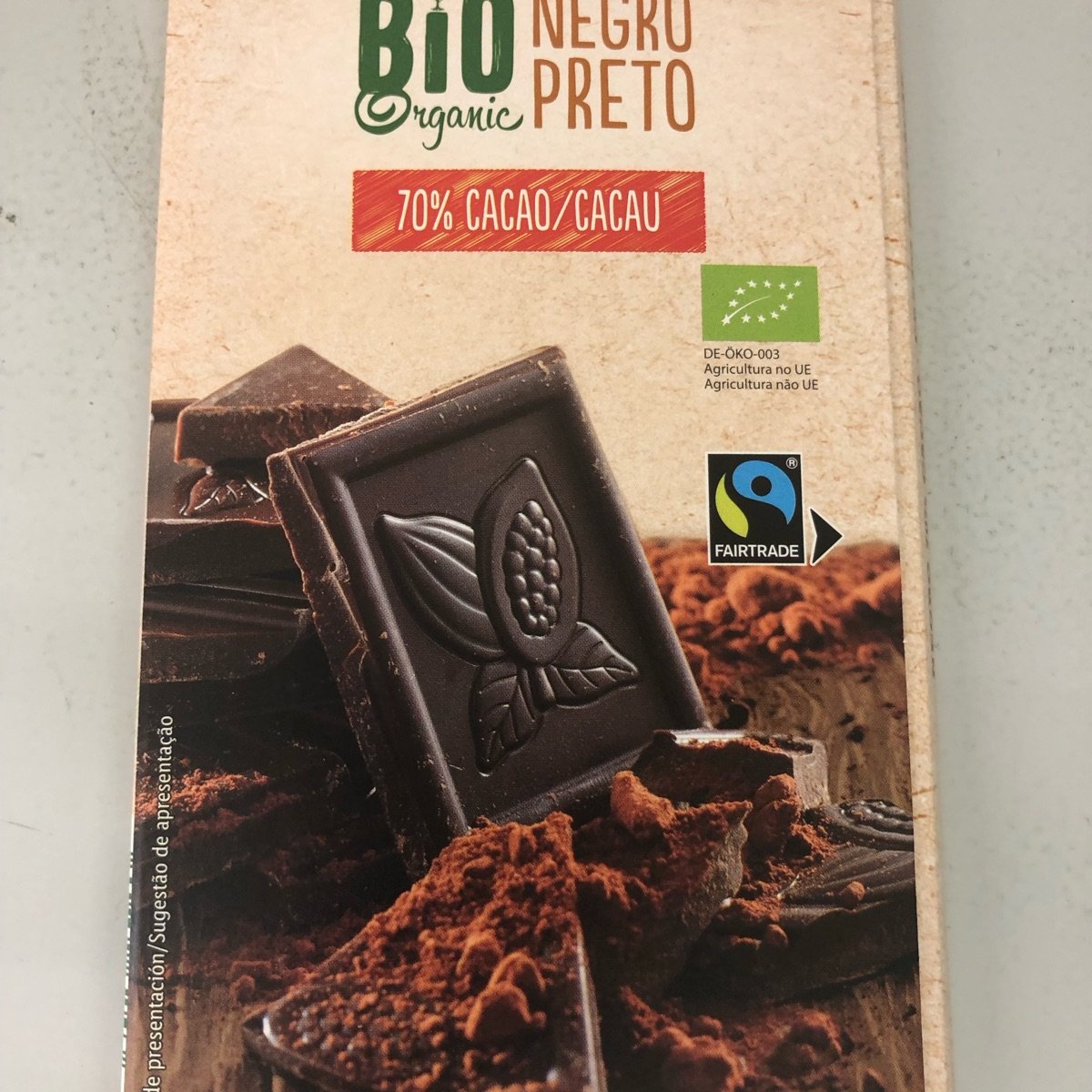 Chocolate negro 70% cacao from Bio-organic - Vegan Product Reviews ...