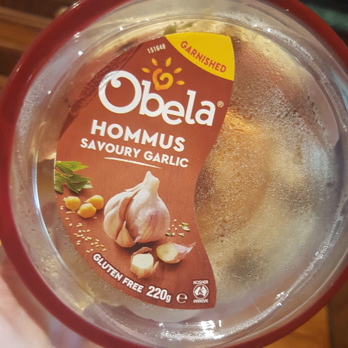 Savoury garlic hommus from Obela - Vegan Product Reviews & Ratings ...
