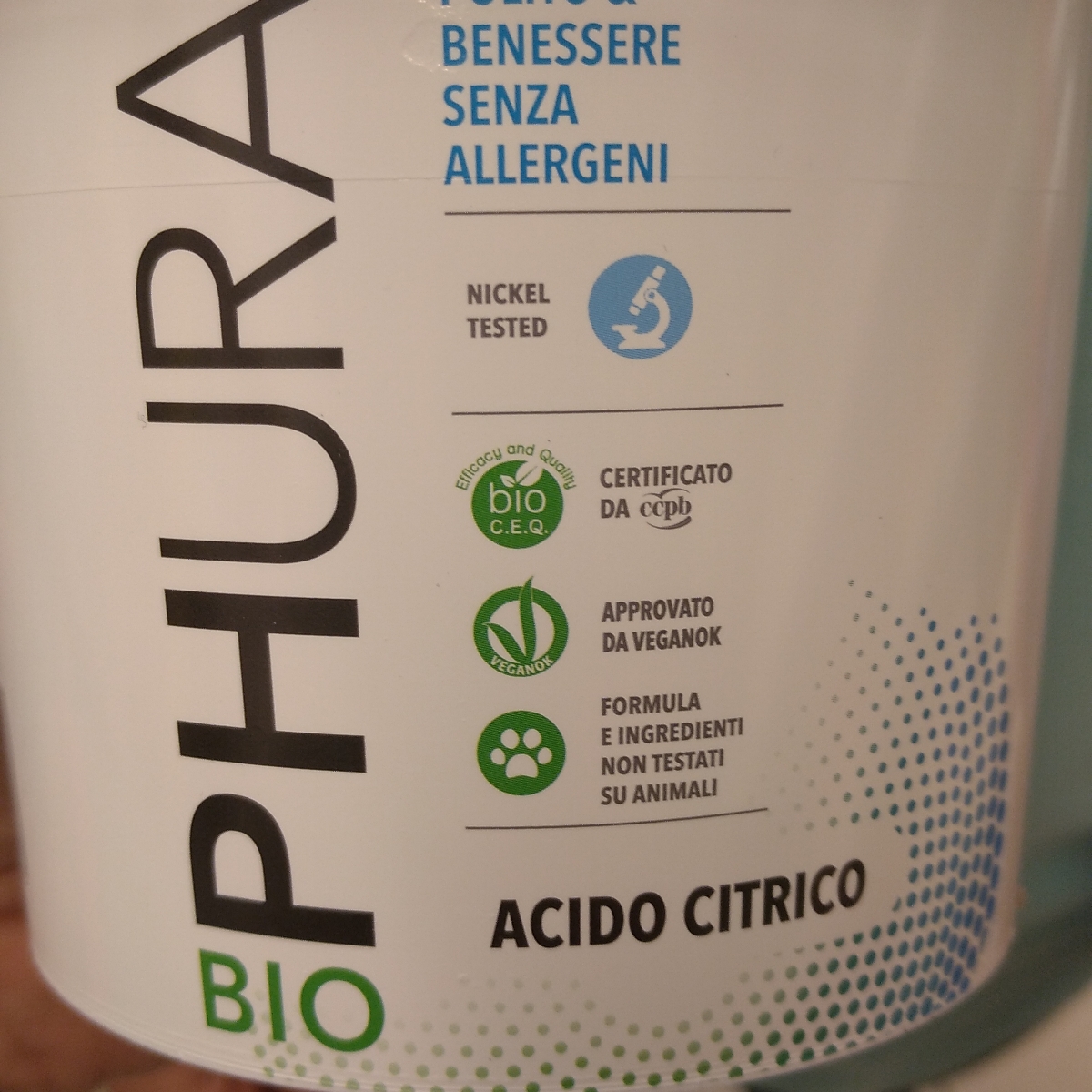 Bio pHura from Acido citrico - Vegan Product Reviews & Ratings | abillion