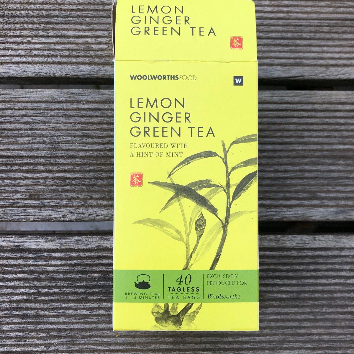 Lemon Ginger Green Tea from Woolworths Food - Vegan Product Reviews ...