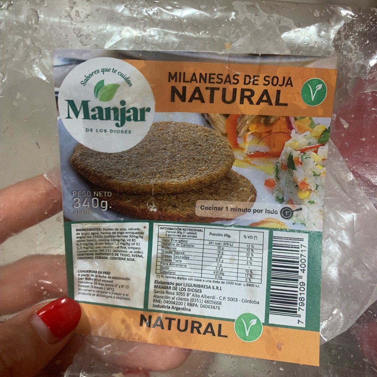 Milanesas de soja natural from Manjar de los dioses - Vegan Product ...