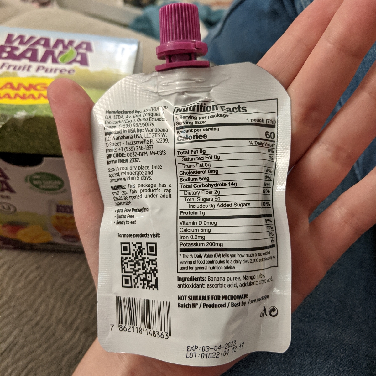 Mango & Banana Fruit Puree from WanaBana - Vegan Product Reviews ...