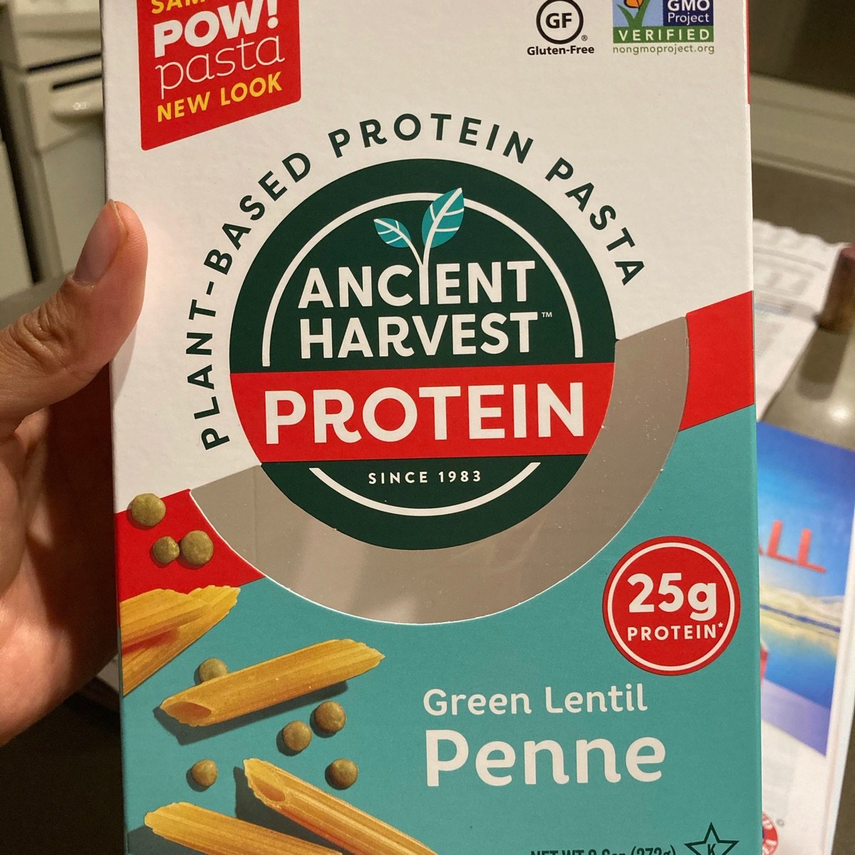 Pow! Pasta: Green Lentil Penne from Ancient Harvest - Vegan Product ...