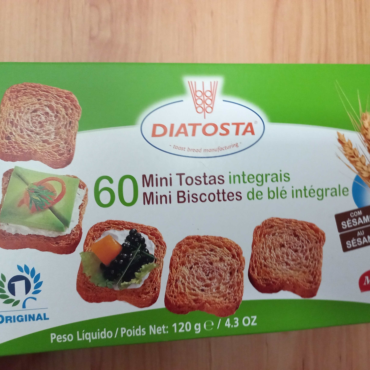 Mini Tostas Integrales from Diatosta - Vegan Product Reviews & Ratings ...