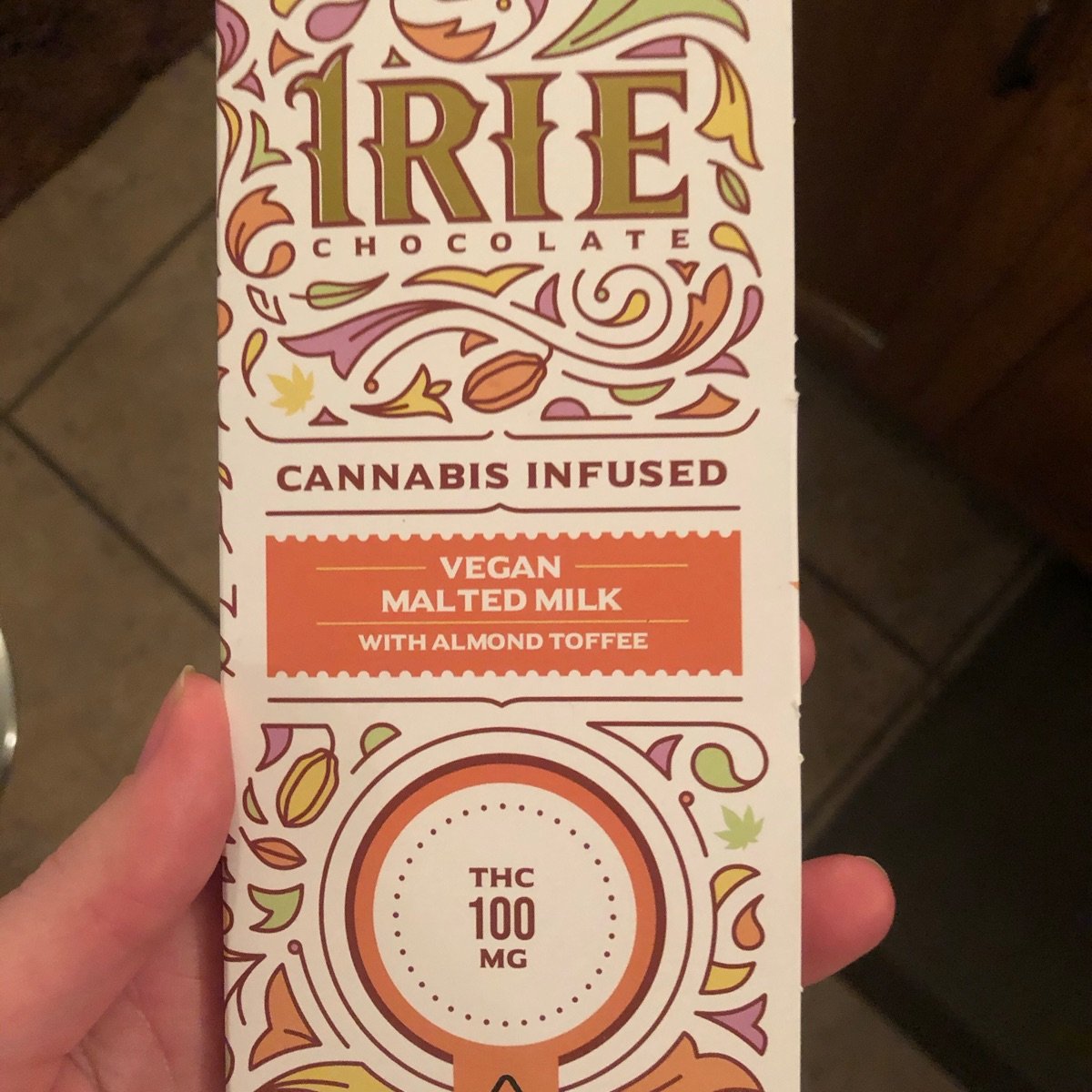 Irie cannabis infused vegan malted milk chocolate bar from Irie - Vegan ...