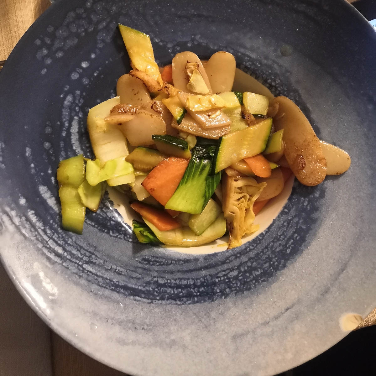 Gnocchi di riso saltati con verdure at Love Sushi, Sanremo - Vegan Dish ...