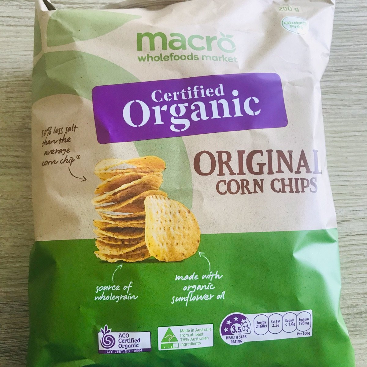 Certified Organic Original Corn Chips from Macro Wholefoods Market ...