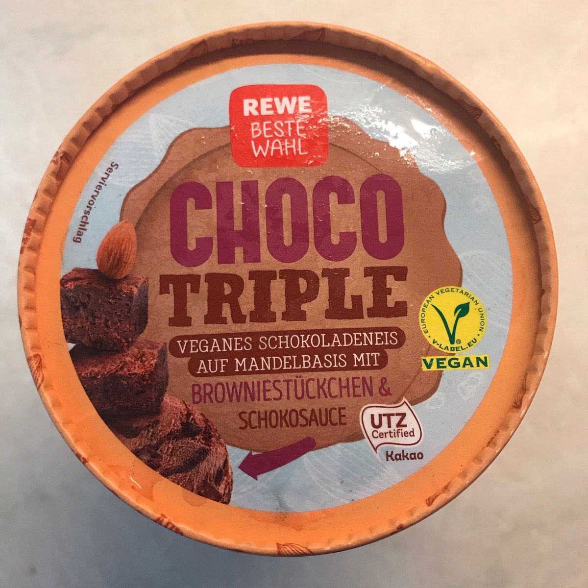 Choco Triple Eiscreme from REWE Beste Wahl - Vegan Product Reviews ...