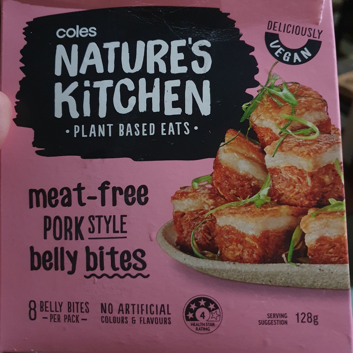 Meat Free Pork Style Belly Bites from Coles Nature's Kitchen - Vegan ...