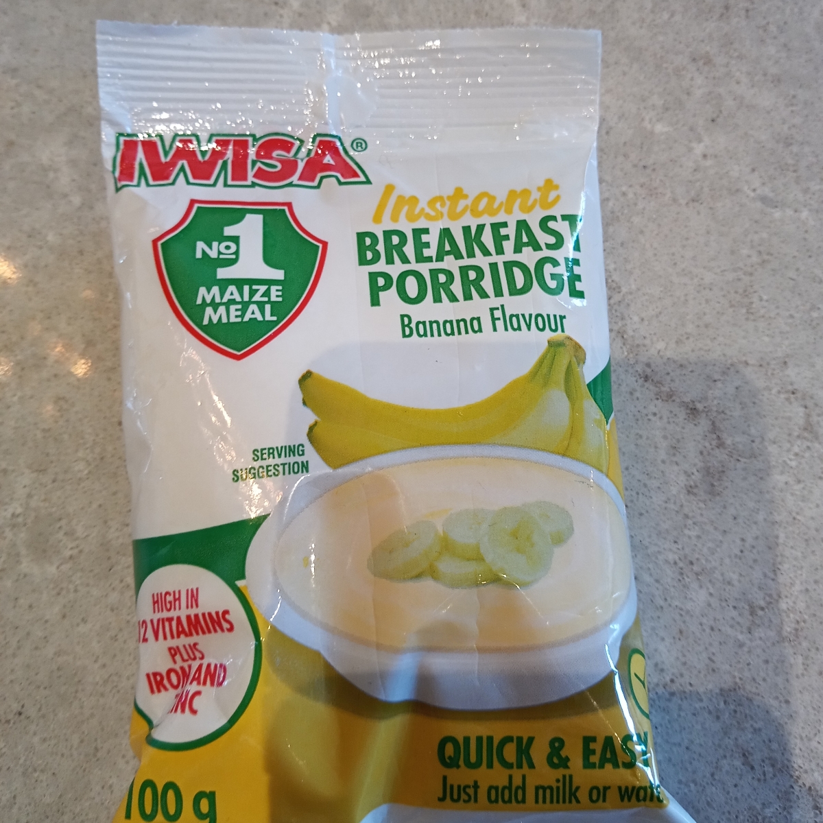 Instant Porridge - Banana Flavor from Iwisa - Vegan Product Reviews ...