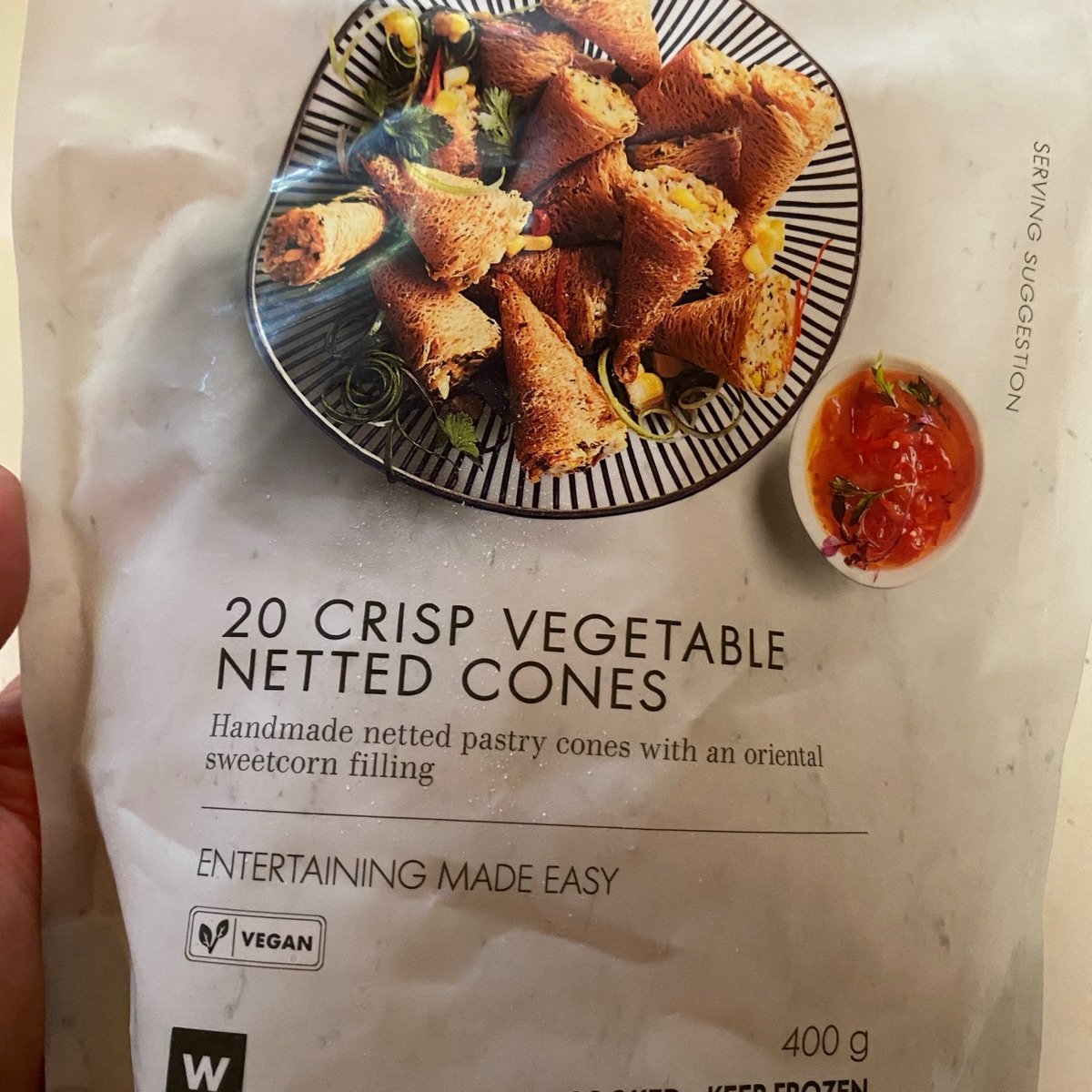 Crispy vegetable cones from Woolworths - Vegan Product Reviews ...