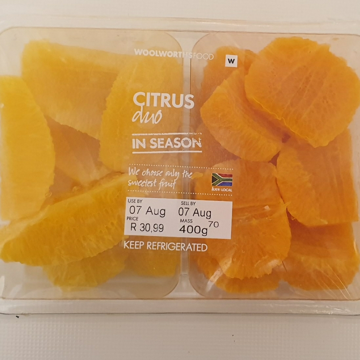 Citrus Duo from Woolworths Food - Vegan Product Reviews & Ratings | abillion