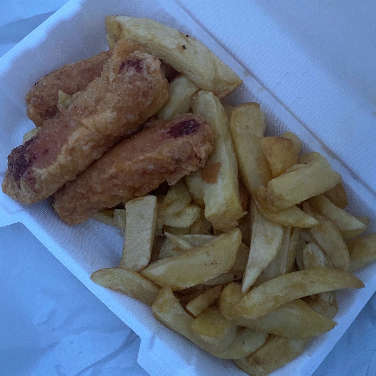 Sausage Supper at The Kent Fish & Chip Shop, Glasgow - Vegan Dish ...