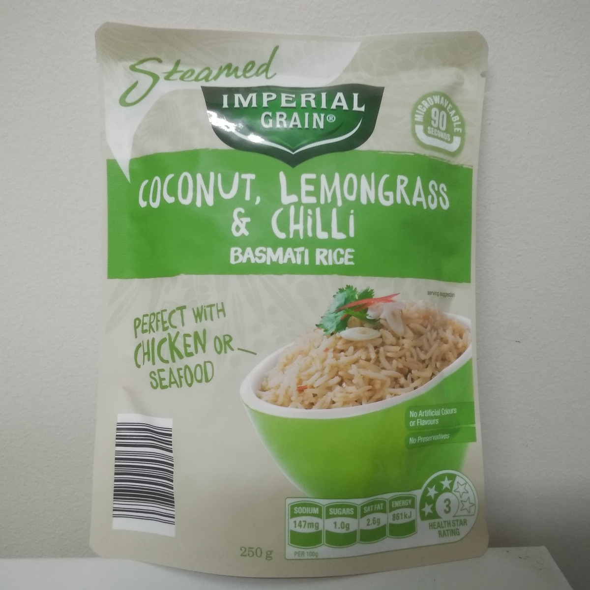 Coconut, Lemongrass and Chilli Basmati Rice from Imperial grain - Vegan ...