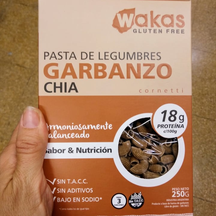 Wakas Pasta de Legumbres Garbanzo y Chía Review | abillion