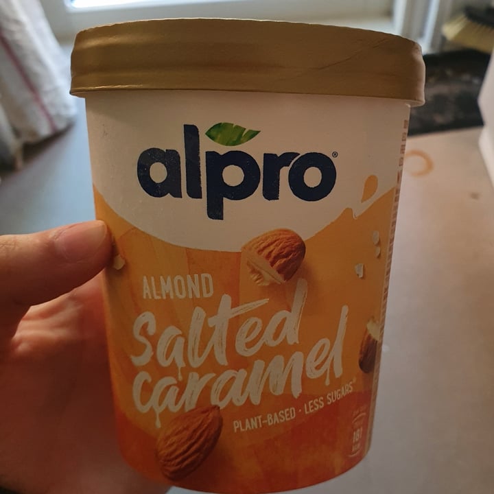 Alpro Almond Salted Caramel Ice Cream Review | abillion
