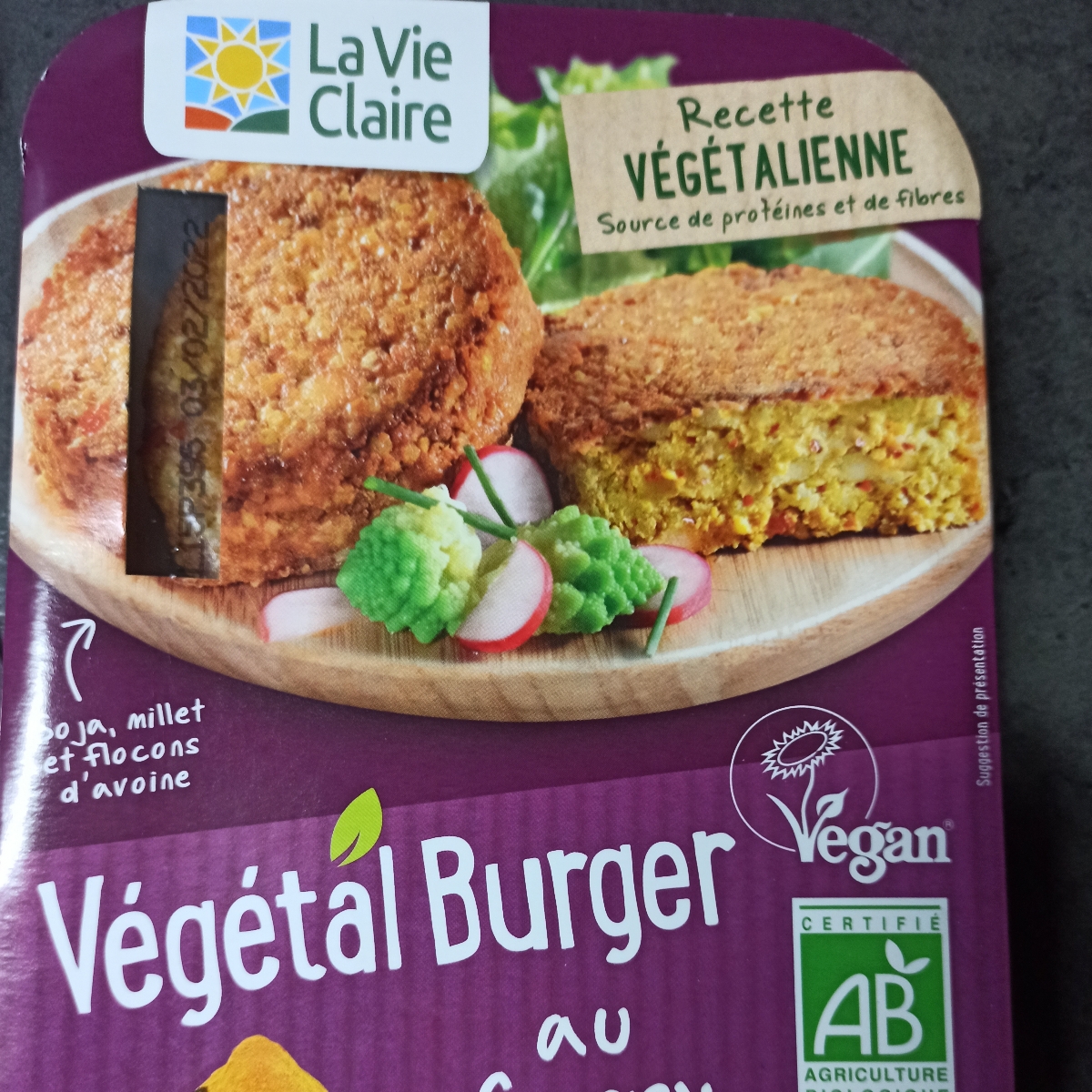 La vie claire Vegetal Burger au curry Reviews | abillion