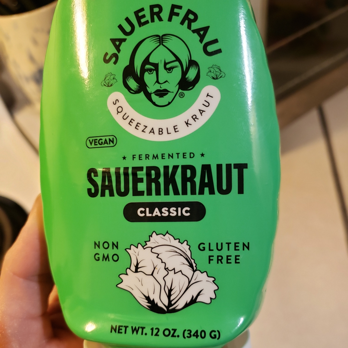 Fermented Classic Sauerkraut from Sauer Frau Squeezable Kraut - Vegan ...