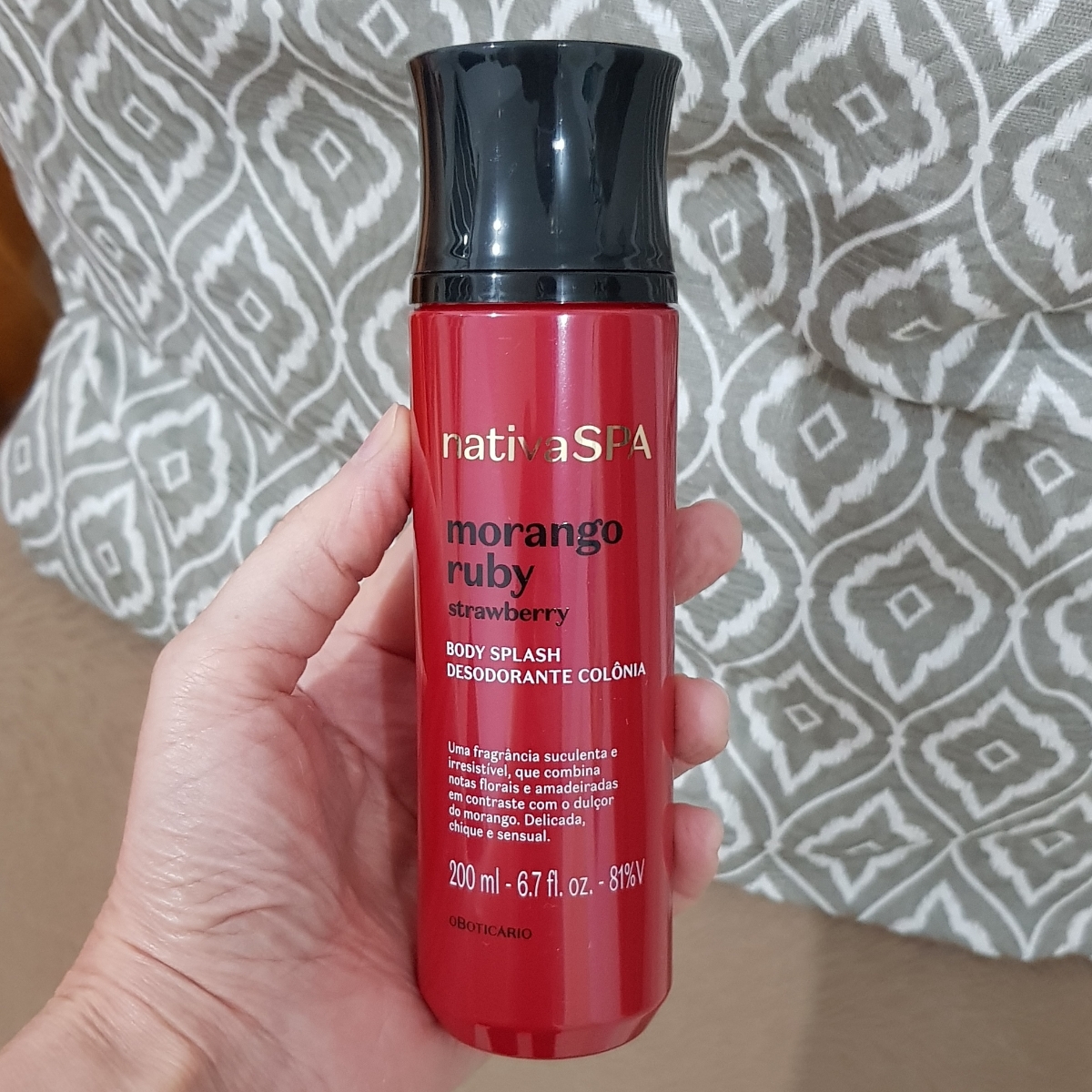 Body Splash Nativa Spa Morango Ruby from O Boticário - Vegan Product ...