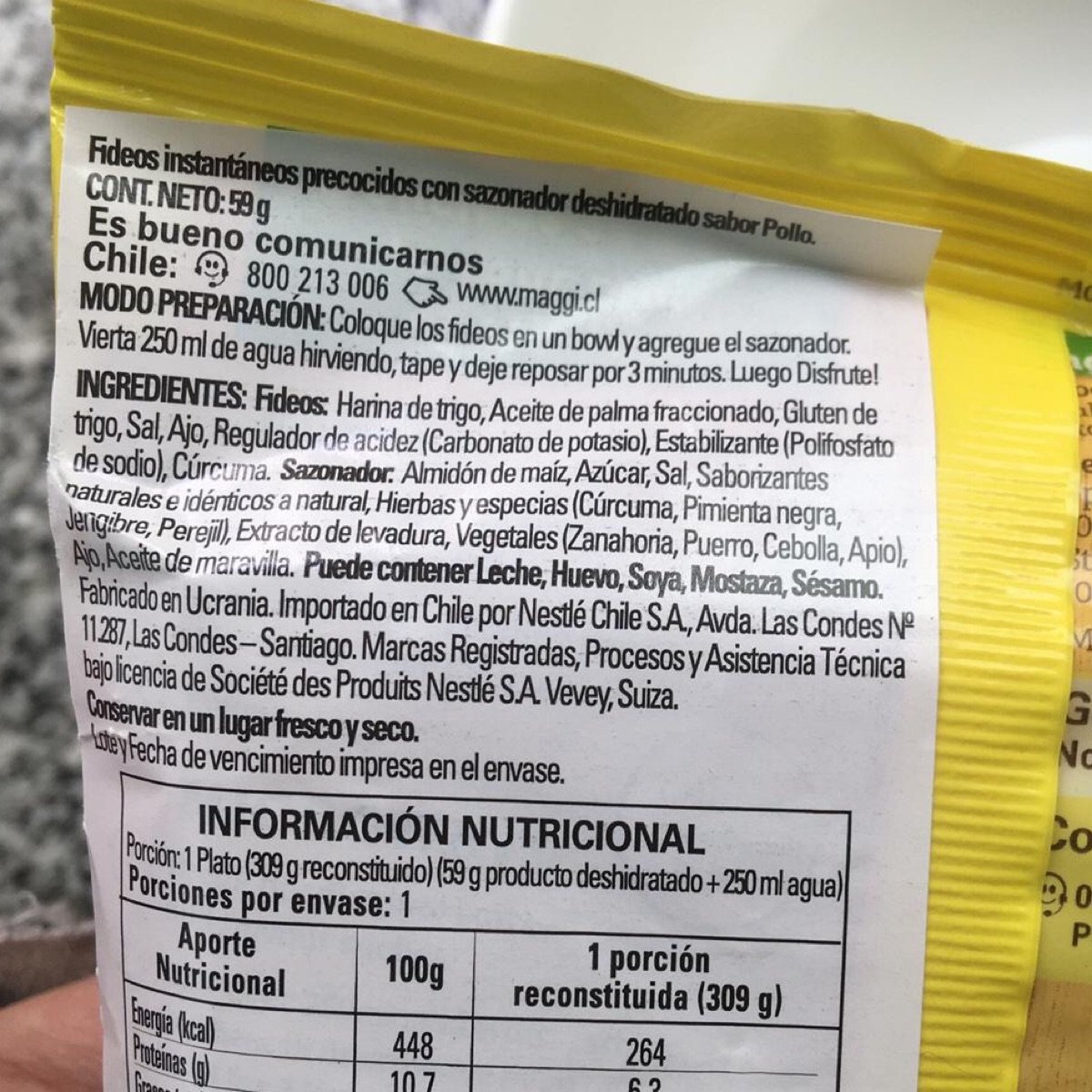 Noodles Instantáneo Sabor Pollo from Maggi - Vegan Product Reviews ...