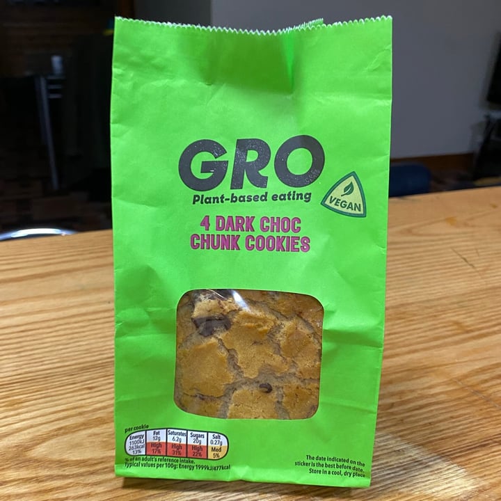 GRO Dark choc chunk cookies Review | abillion