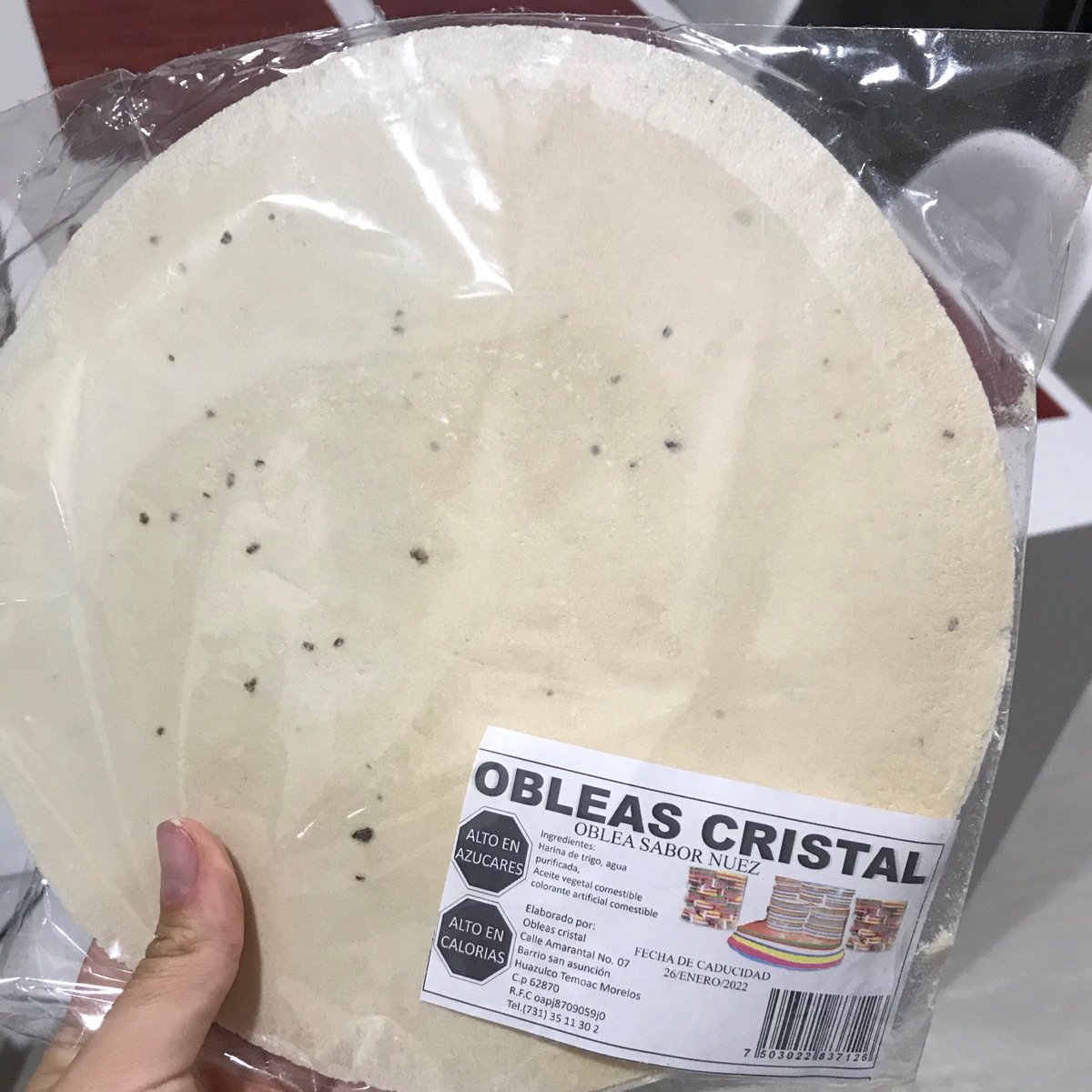 Obleas De Nuez from Obleas - Vegan Product Reviews & Ratings | abillion