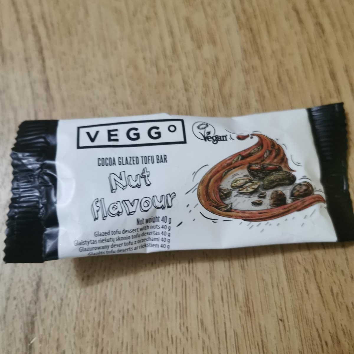 Cocoa glazed tofu bar nut flavour from Veggo - Vegan Product Reviews ...