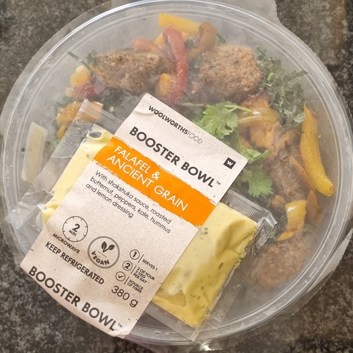 Falafel & Ancient Grain Booster Bowl from Woolworths Food - Vegan ...